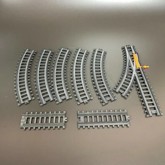 Toys | Gray And Orange Train Track Set | Poshmark